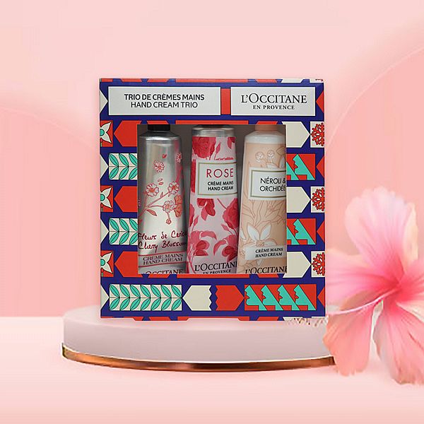 L'OCCITANE 歐舒丹~歡聚限定版護手霜30mlx3入組(玫瑰花園+櫻花+橙花) 限量上市 - 小三美日 | 美妝、保養、生活購物網